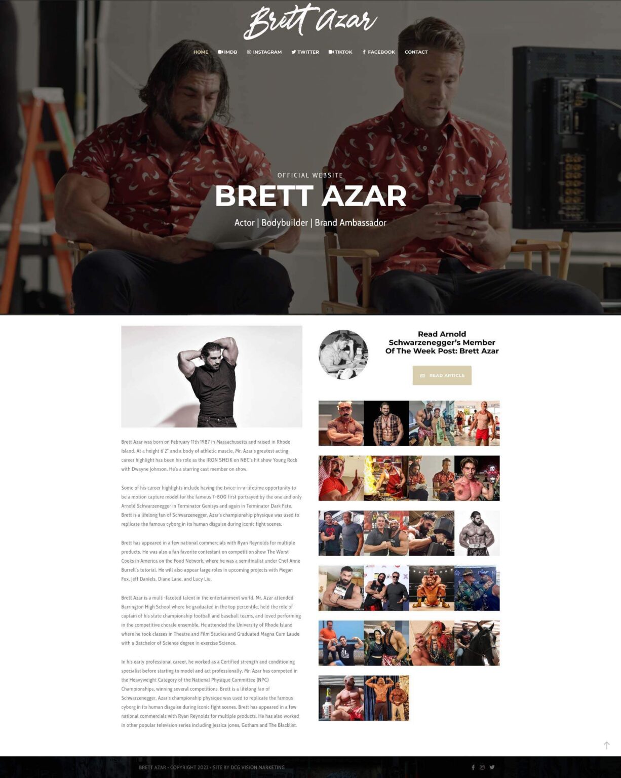 Brett Azar Website – Mathew Chemery – Creative Services Portfolio