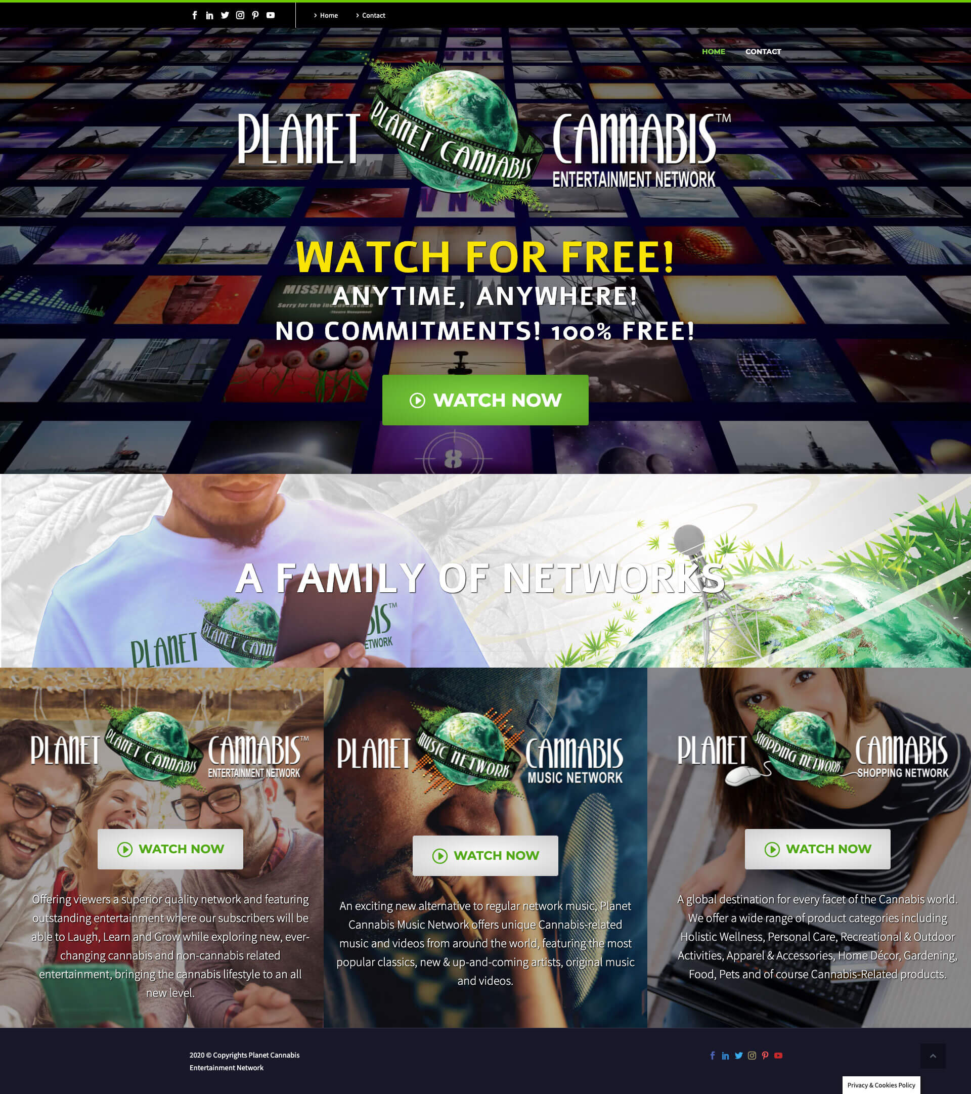 Planet Cannabis Entertainment Website – Mathew Chemery – Creative ...